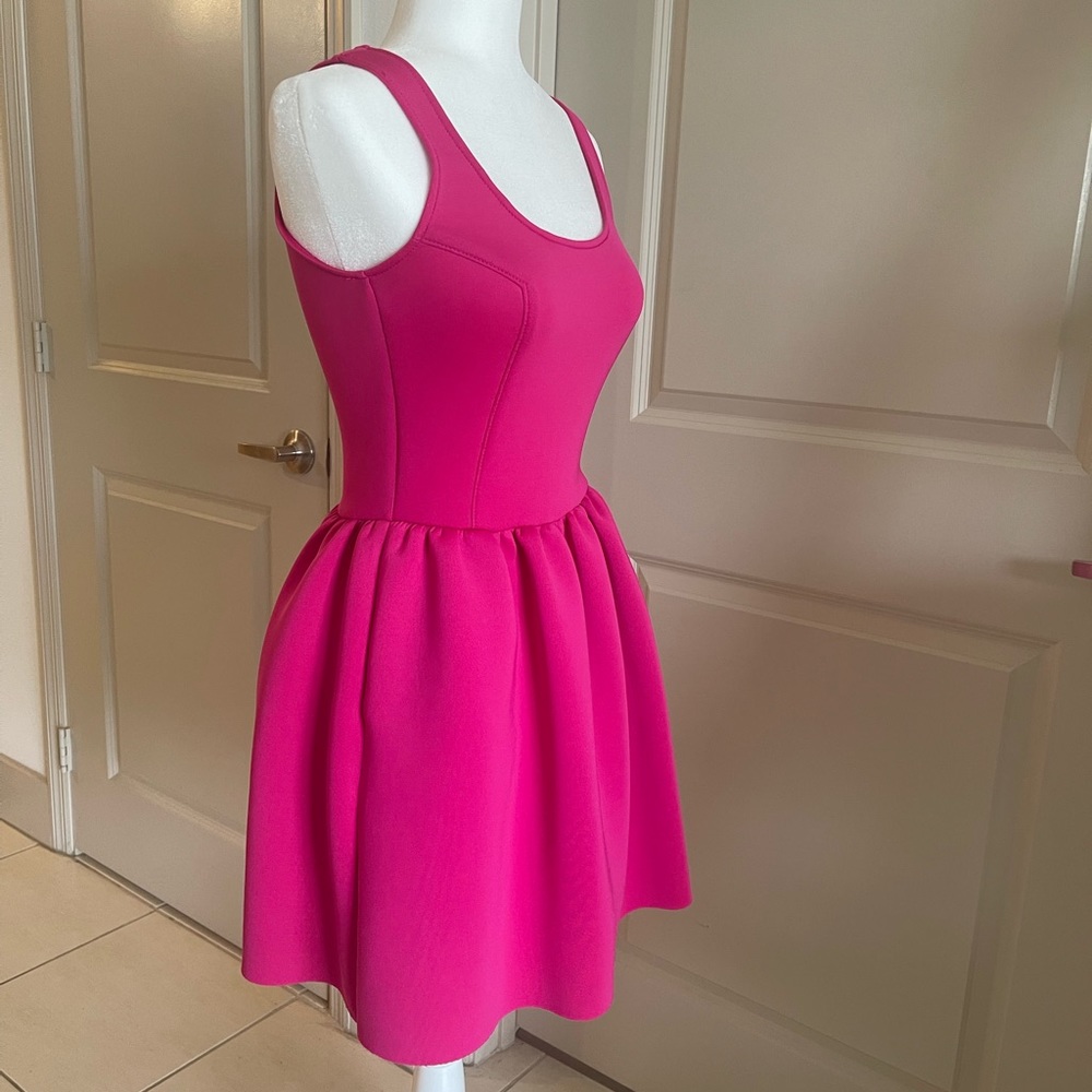 Barbie Style Hot Pink Fit And Flare Mini Dress - Gem